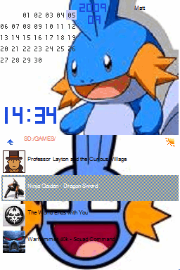 Mudkip BETA 7 (Acekard 2i) download (87.9KB) » NDS Skins Acekard Skins ...